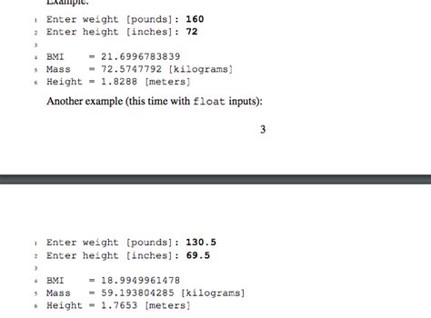 Solved The Body Mass Index Bmi Is Given By The Formula
