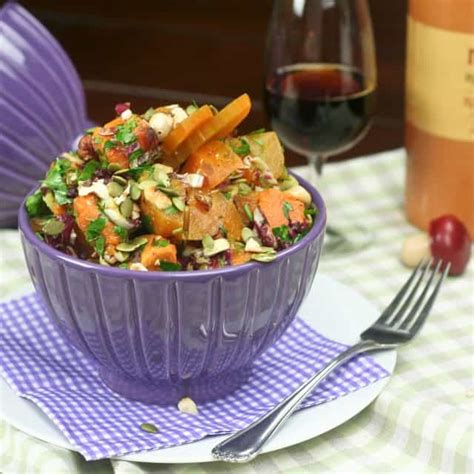 Oven Roasted Sweet Potato And Golden Beet Salad Thf