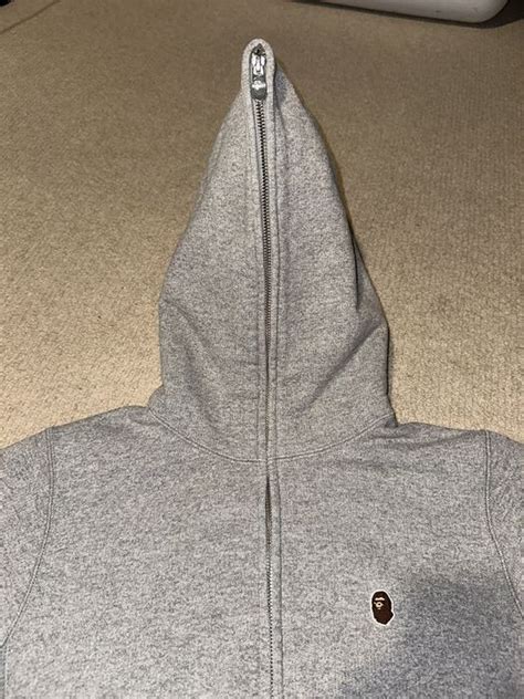 Bape One Point Full Zip Hoodie Grailed
