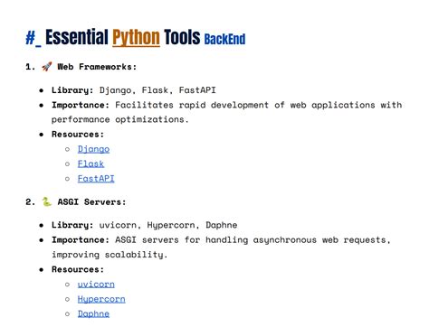 Essential Python Tools For Backend Development By Bdy