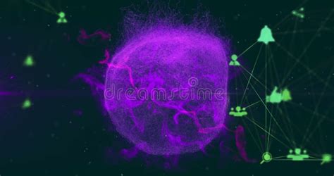a digital image of a computer network concept is shown with a globe of