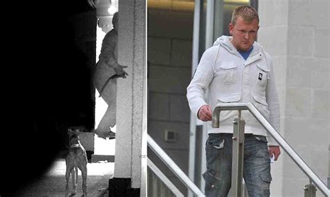 Peeping Tom Caught On Camera Balancing On Windowsill As He Spied On