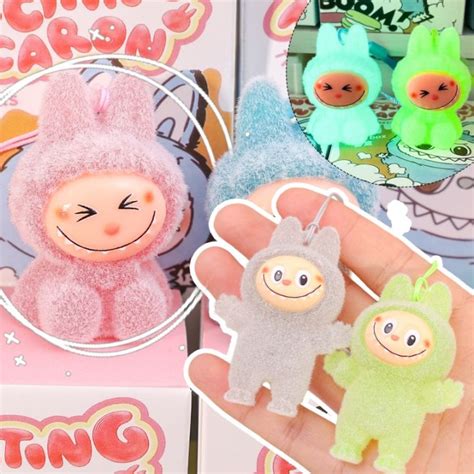 Labubu Sáng Những Con Quái Vật Vinyl đổ Xô Mô Hình Búp Bê Hộp đồ Chơi