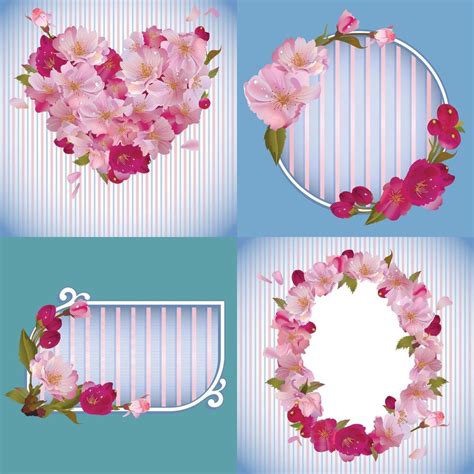 Spring Banners With Beautiful Sakura Flowers 56530492 Vector Art At Vecteezy