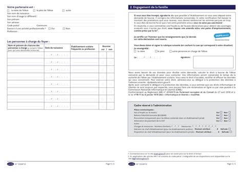 Annexe 1 Formulaire De Demande De Bourse De Coll Ge Ann E Scolaire 2023