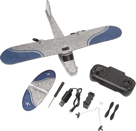 rc plane 2 ways takeoff rc glider field control flygplan for yard triple battery fruugo uk