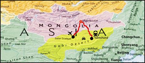Maps The Gobi Desert