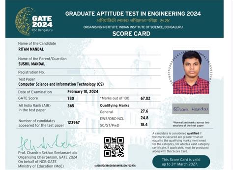 Ritam Mandal On Linkedin Gate2024 Iitkgp Computerscience