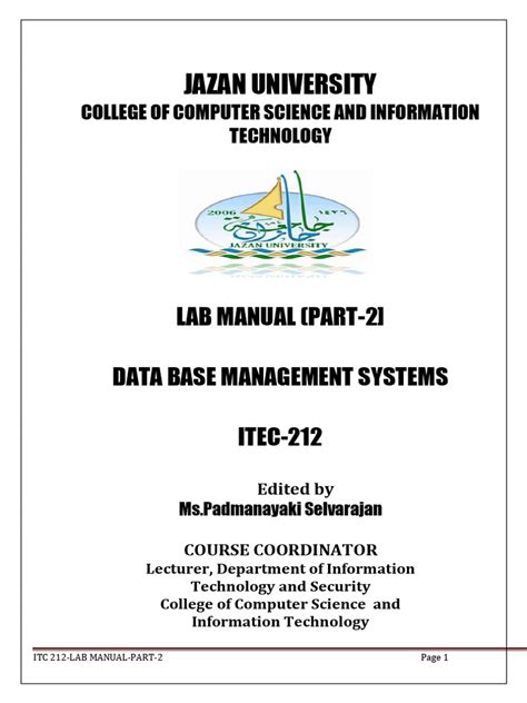 part 2 lab maual dbms final pdf parameter computer programming