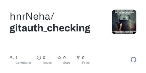 GitHub HnrNeha Gitauth Checking