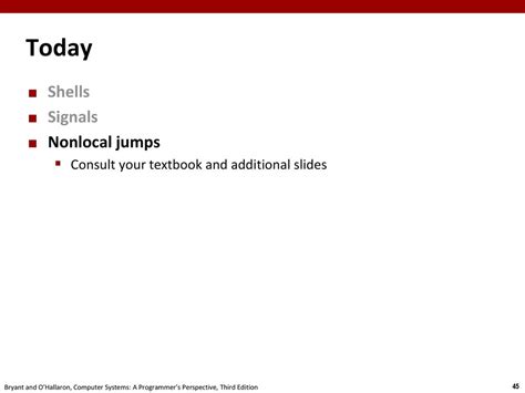 Exceptional Control Flow Signals And Nonlocal Jumps Ppt Download