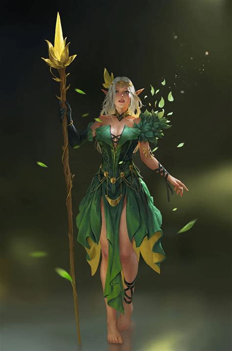 一个女精灵的练习 花瓣网