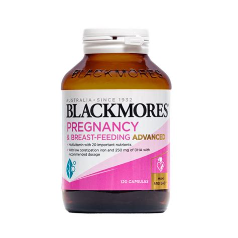 Blackmores Pregnancy Breast Feeding Advanced 120s Blackmores