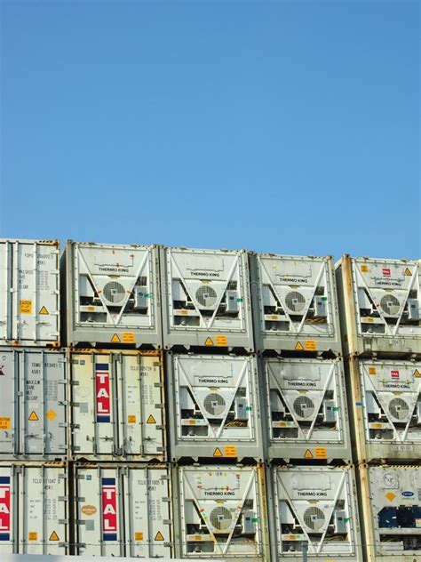 Refrigerated Shipping Containers Editorial Image Image Of Cold
