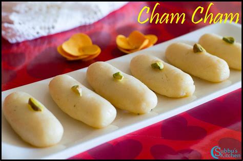 Bengali Cham Cham Recipe Malai Cham Cham Recipe How To Make Chum Chum Subbus Kitchen