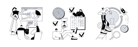 Premium Vector Project Management Abstract Concept Vector Illustrations