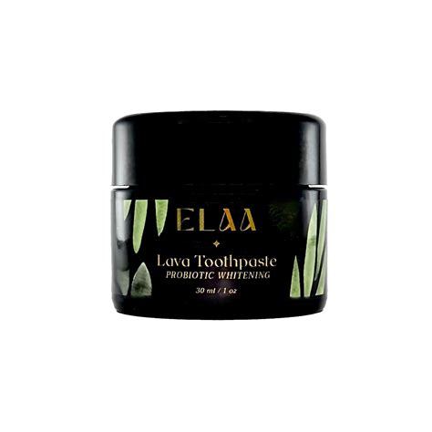 Elaa Skincare Lava Toothpaste Probiotic Charcoal Mint Whitening