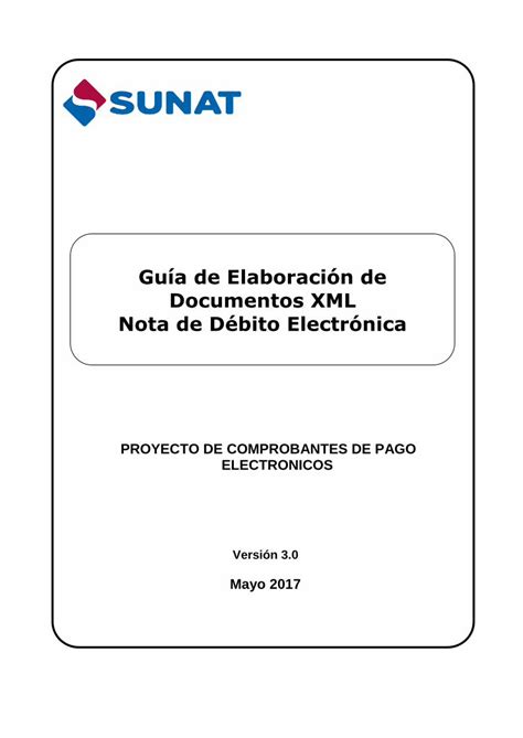 Pdf Guía De Elaboración De Documentos Xml Nota De …cpe Sunat Gob Pe Sites Default Files Inline