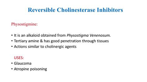 Cholinergic And Anticholinesterase Drugs Pptx