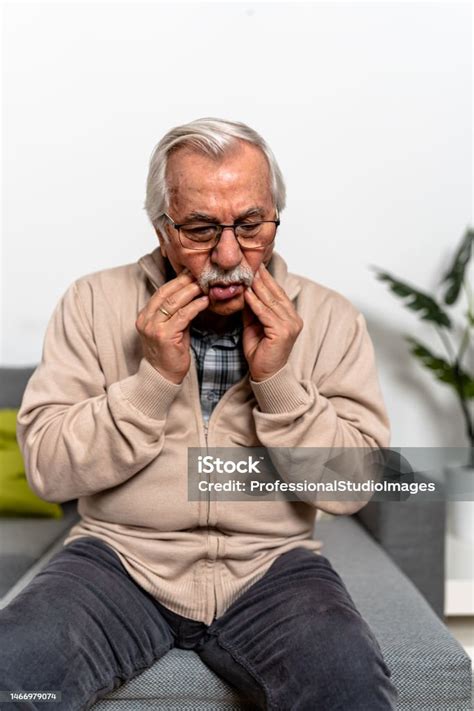 A Lonely Older Man With Chronic Teeth Problems Is Desperate While