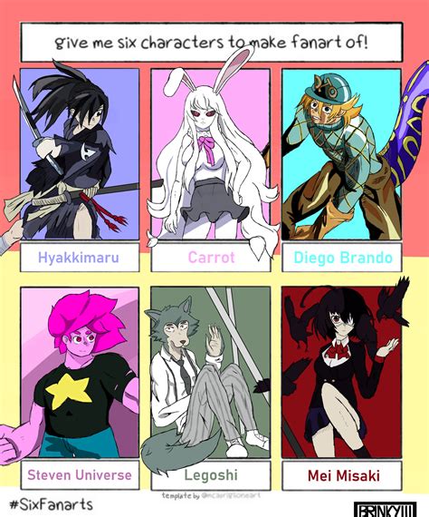 Six Fan Art Challenge By Brartky On Deviantart