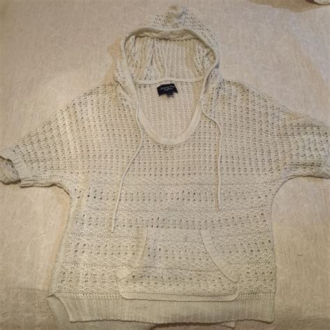American Eagle Crochet Or Open Knit Short Sleeved Depop