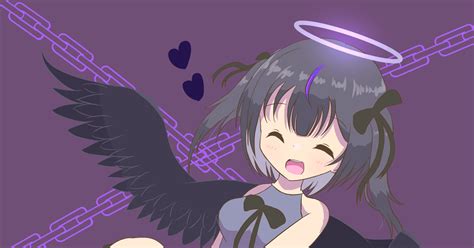 オリジナル 堕天使ちゃん 黒枠のイラスト Pixiv