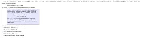 Solved Consider The Following Statement ﻿for Every Integer