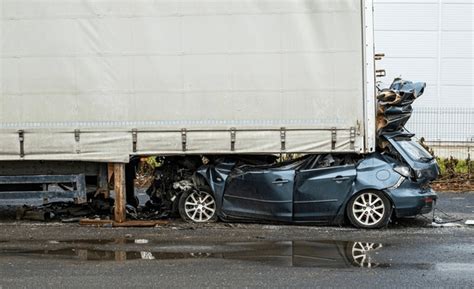 3 Car Under Semi Truck Collision Royalty Free Photos And Stock Images