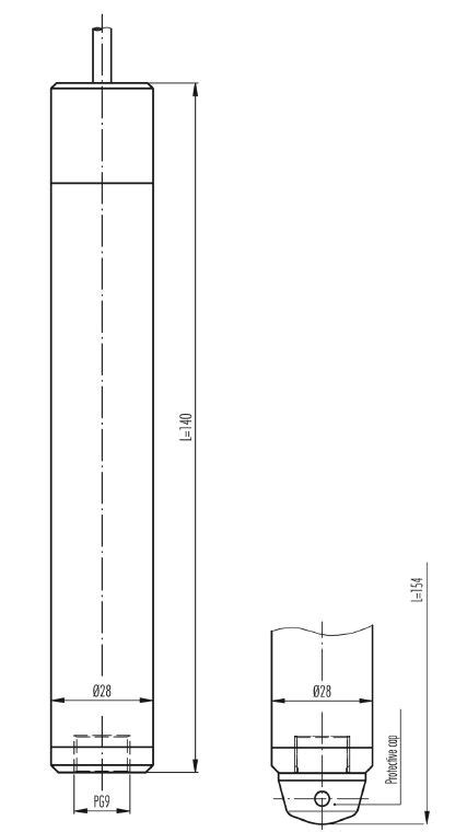 Hydrostatic Level Sensor For Liquids For Tanks RITM Industry