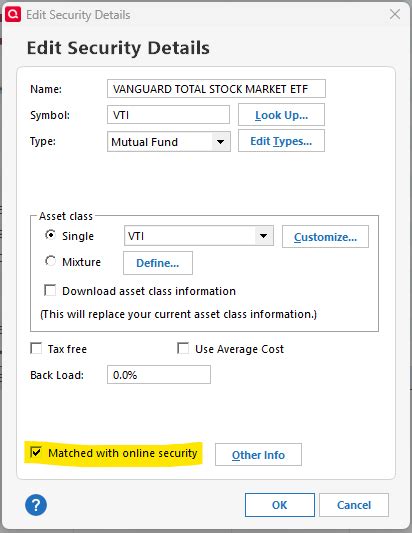 Quicken Confused By Security Names — Quicken