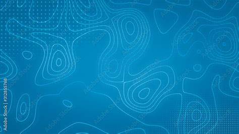 Trendy Modern Background And Texture Blue Topographic Linear