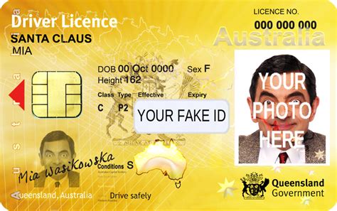 Australia Queensland Fake Id Template Your Fake Id Templates