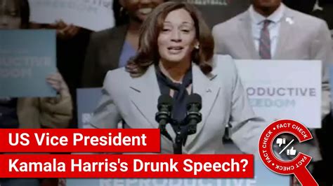 Fact Check Viral Video Shows Us Vice President Kamala Harriss Drunk
