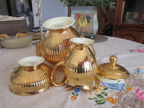 77 Vintage Gorgeous Tea Set Royal Winton Grimwades Colour Gold Etsy