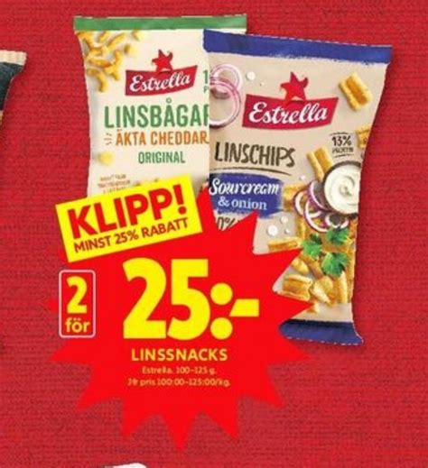 Estrella, Snacks, ICA Kvantum november 2020