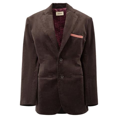 Sanne Womens Brown Corduroy Hip Length Blazer For Sale At 1stdibs