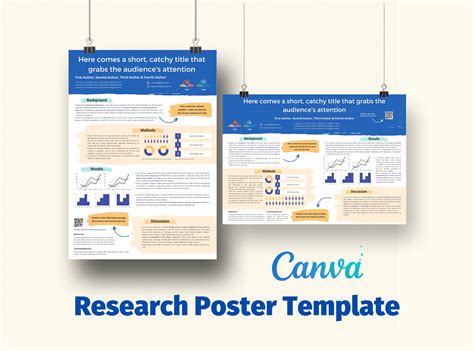 Research Poster Template In Canva For Academic Presentations And