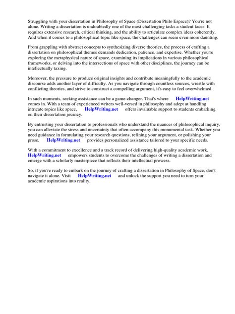 Dissertation Philo Espace Pdf Liberal Arts Education Science