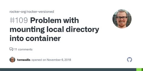 Problem With Mounting Local Directory Into Container · Issue 109 · Rocker Orgrocker Versioned