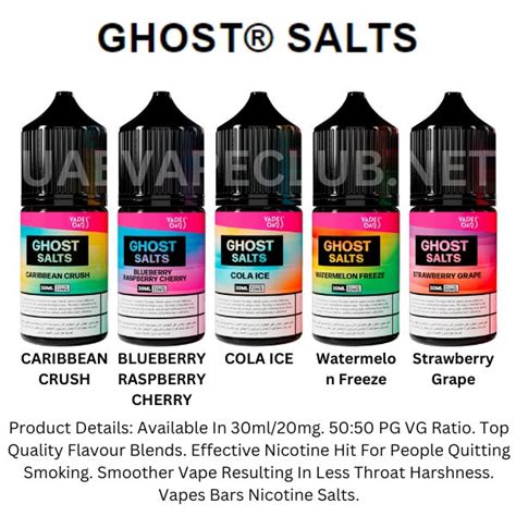 Best Ghost Salts Vapes 30ml Buy Online Shop Available Dubai