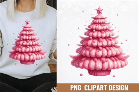 Coquette Pink Christmas Tree Png Clipart Graphic By Craftsvg · Creative
