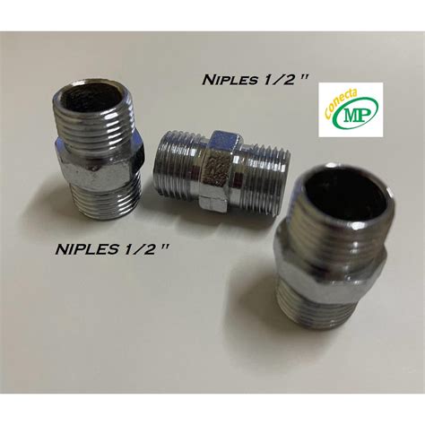 Niples Em Aço Inox Otimo Acabamento Rosca Externa 1 2 3 a 12 Peças