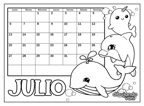 Carátulas Del Mes De Julio Para Descargar Y Colorear Colorear Imágenes