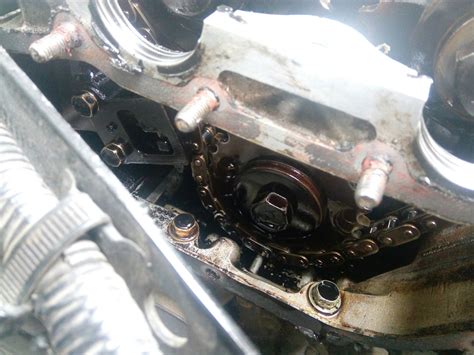 Замена верхней цепи GA15de — Nissan Sunny (B14), 1,5 л, 1997 года ...