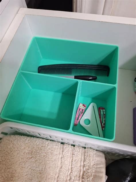 Bathroom Drawer Organizer Box By Southbaygsr Download Free Stl Model