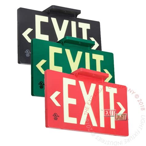 Alternatives To Hard Wired Exit Signs Tritium Exit Signs Vs Photoluminescent Exit Sign The