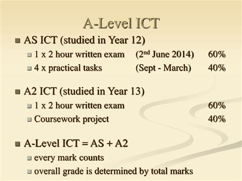 PPT A Level ICT PowerPoint Presentation Free Download ID