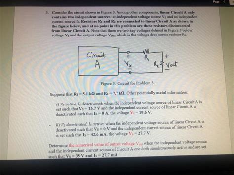 Solved Page Consider The Circuit Shown In Figure Among Chegg
