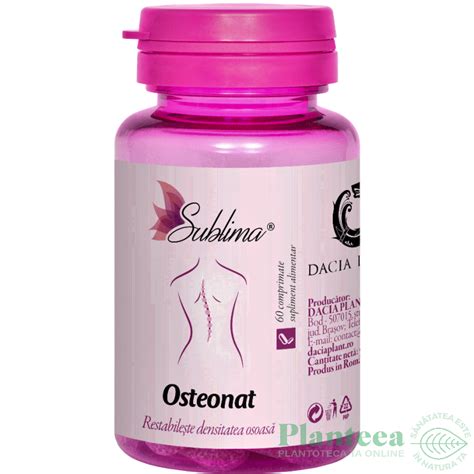 Osteonat Sublima 60cp Dacia Plant Pret 54 3 Lei Planteea